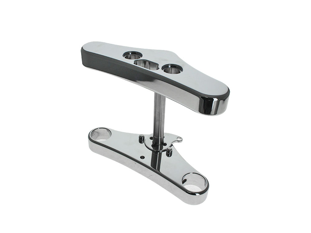 3 Degree Raked Wide Glide Triple Tree Kit - Chrome. Fits Breakout ...