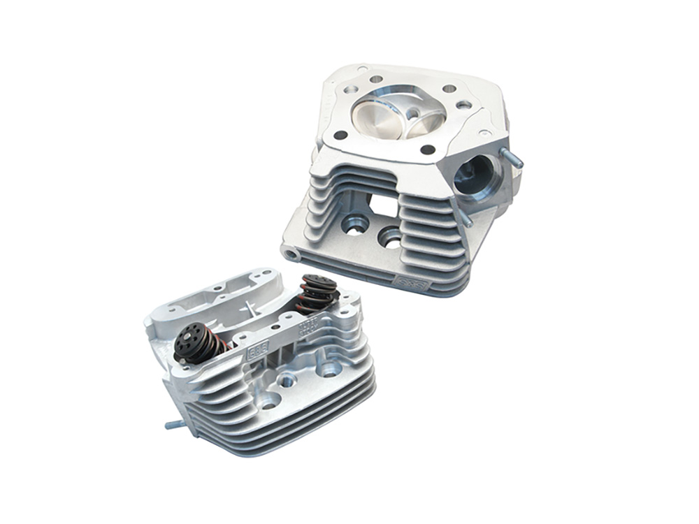 Super Stock Cylinder Head Kit - Silver. Fits Big Twin 1986-1999 ...