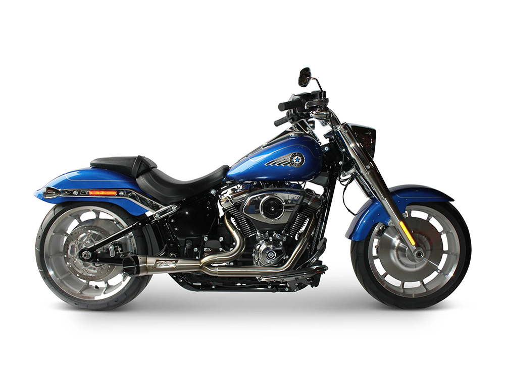 Shorty Turnout 2-into-1 Exhaust - Stainless Steel with Black End Cap ...