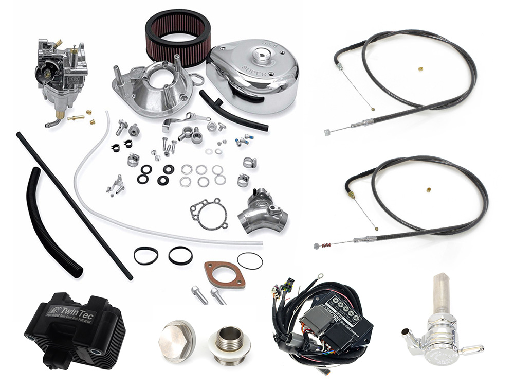Magneti Marelli Fuel Injection to Carb Conversion Kit. Fits EFI Twin ...