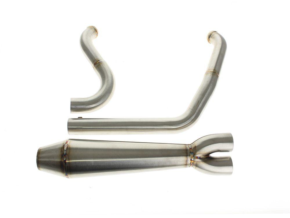 Megaphone Gen II 2-into-1 Exhaust - Stainless Steel. Fits Softail ...